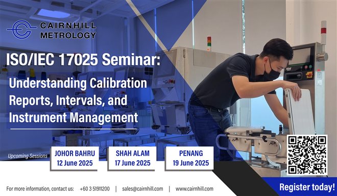 ISO/IEC 17025 Seminar in Malaysia - Trade Events | Cairnhill